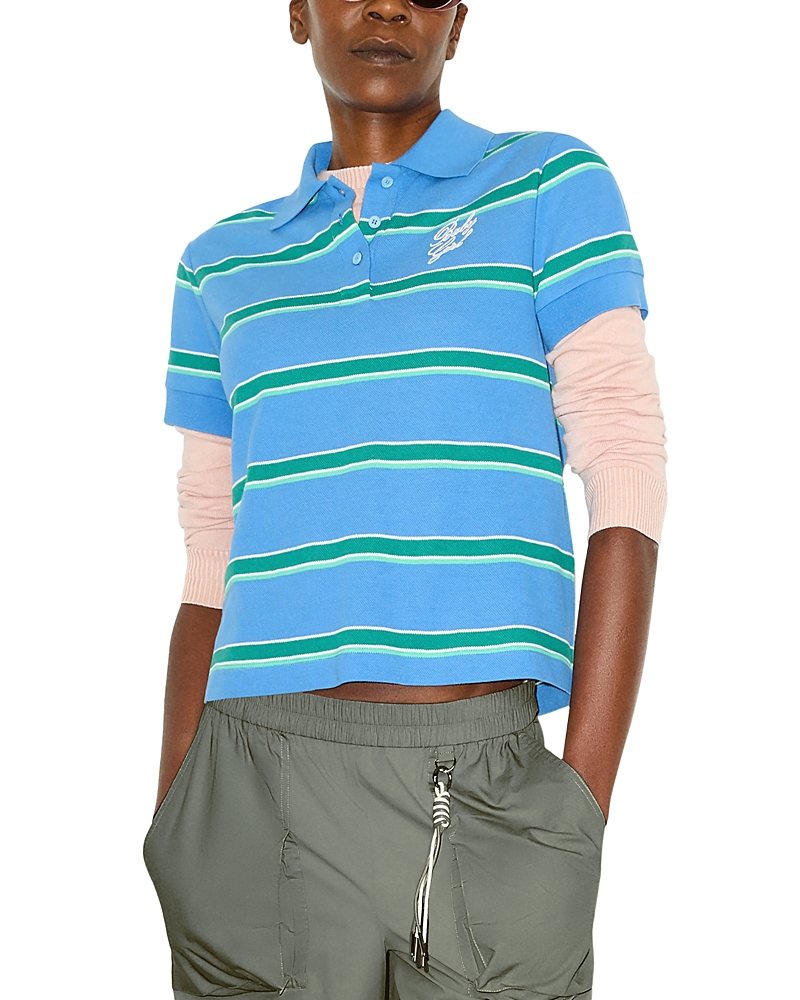 MAX & CO. agami cotton pique jersey polo shirt